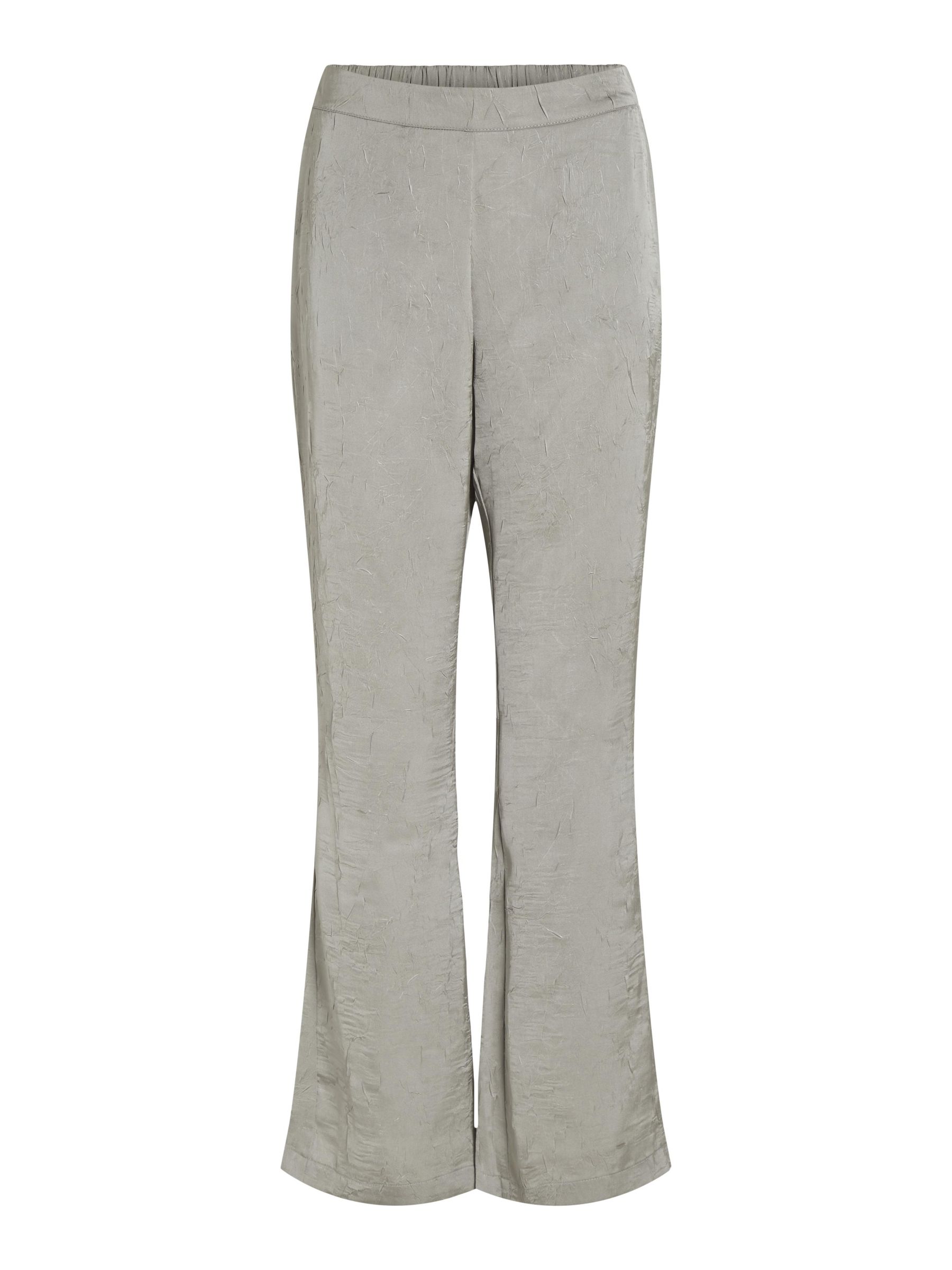 HÖG MIDJA UTSVÄNGDA BYXOR | Silver | VILA®