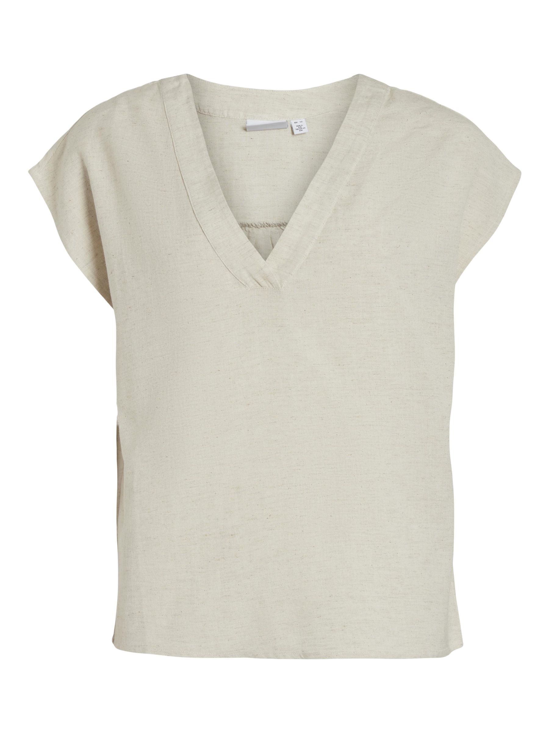 V-RINGAD TOPP (Beige) | Vila® Official Online Shop