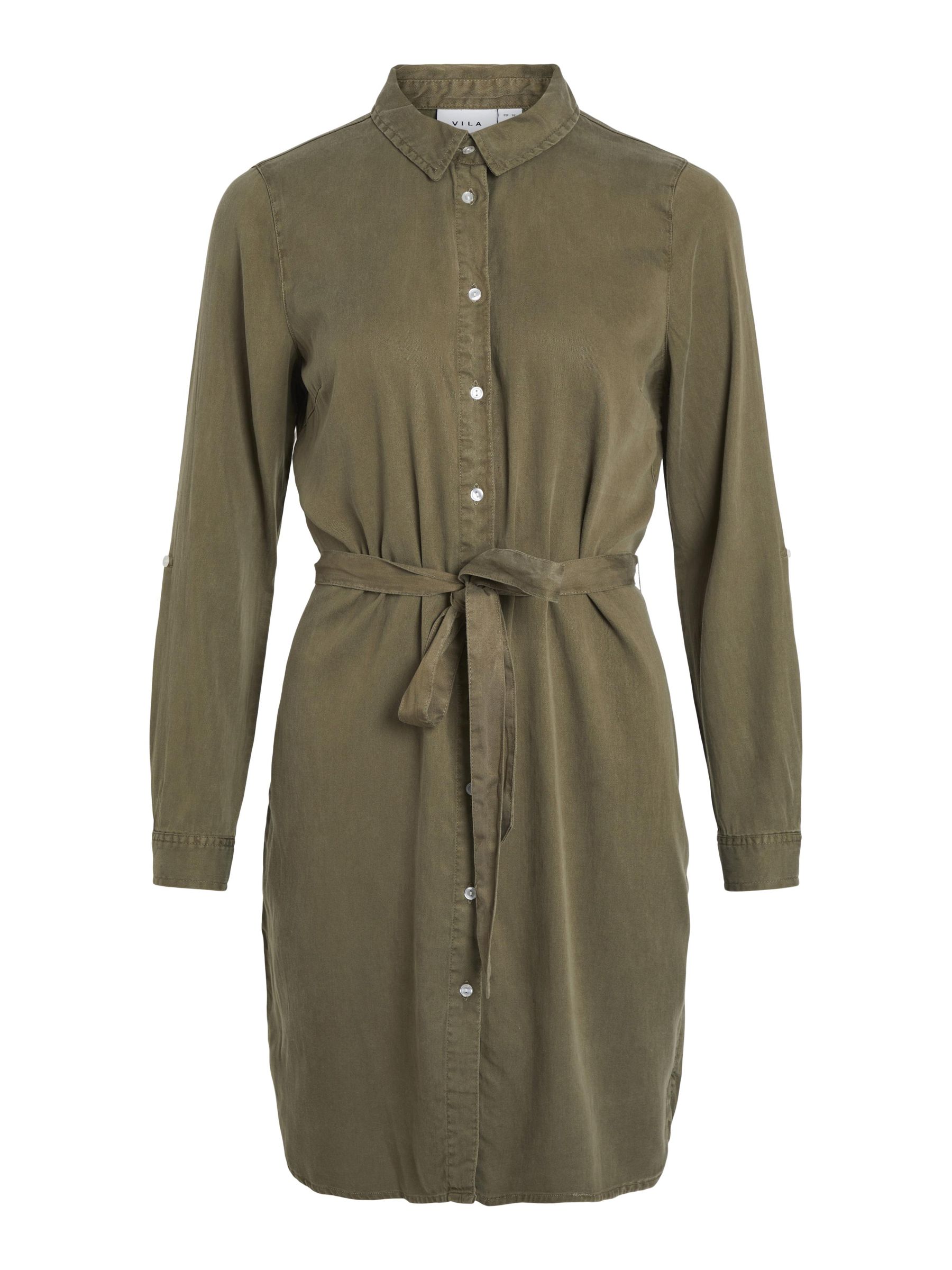 TIE WAIST DENIM DRESS | Vila® Official Online Shop