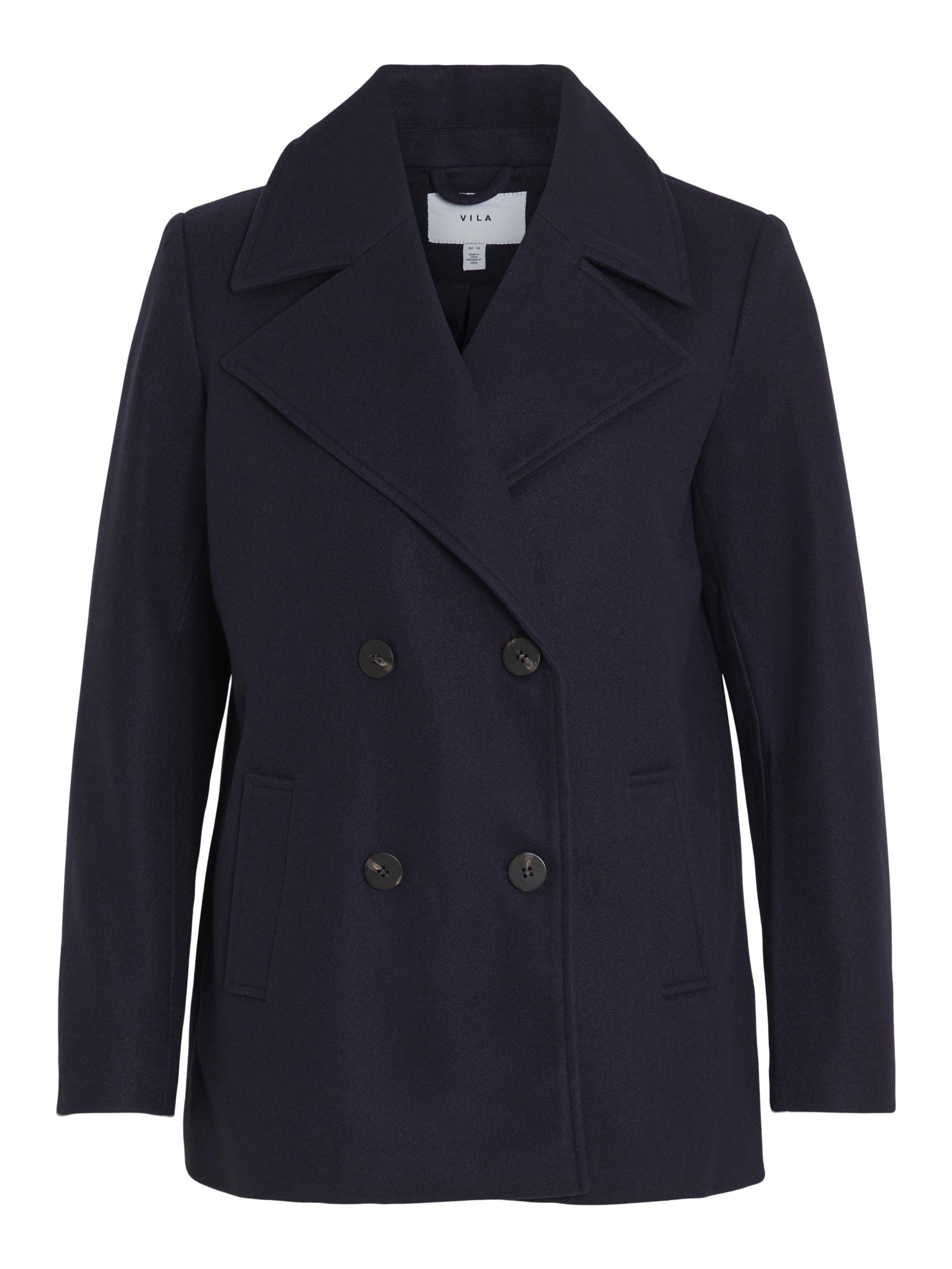 DOUBLE-BREASTED JACKET | Blue | VILA®