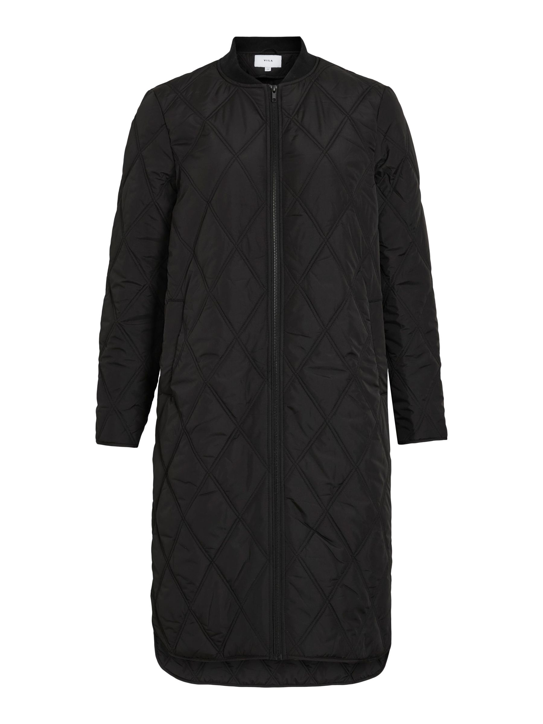 QUILTED COAT (Black) | Vila Online Shop