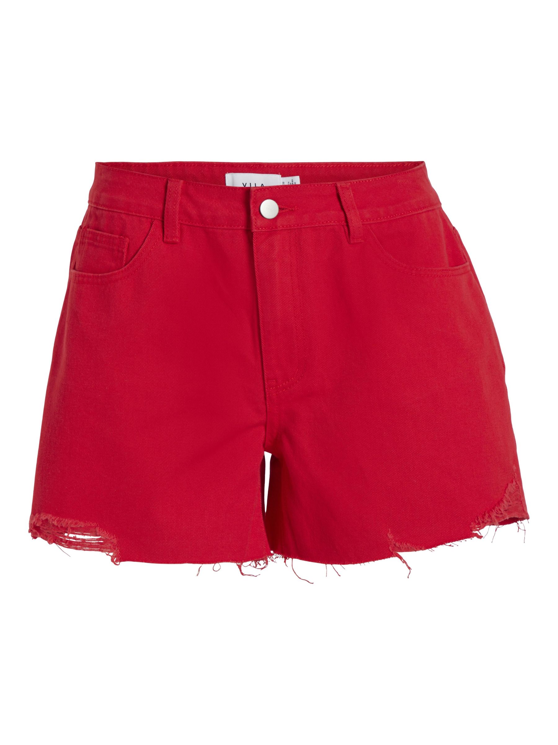 SHORT RIP SHORTS | Red | VILA®
